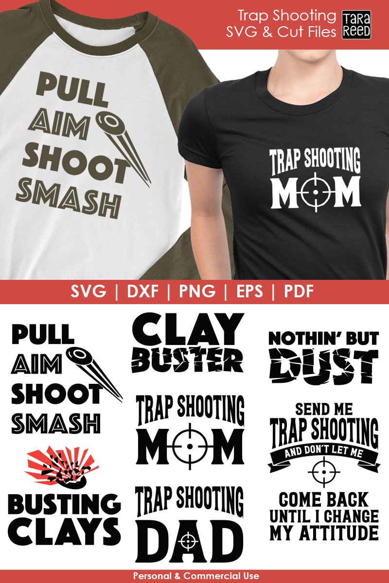Trap Shooting SVG and cut files for Crafters