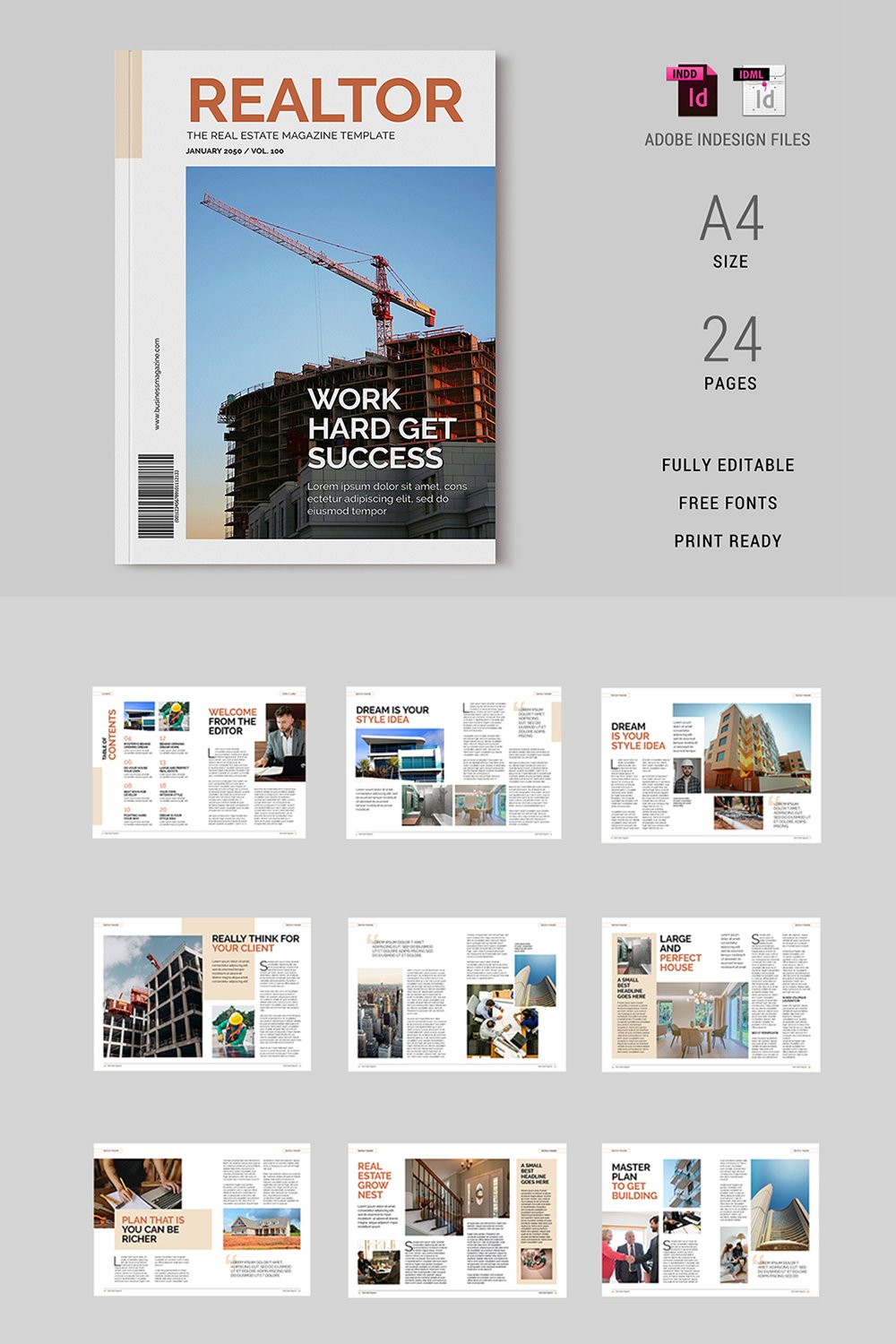 Real Estate Magazine Template