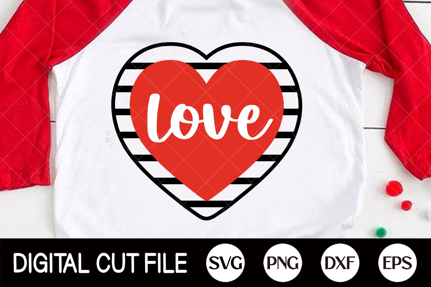 Stripe Heart Svg, Valentine Heart, Funny Valentine Svg, Love