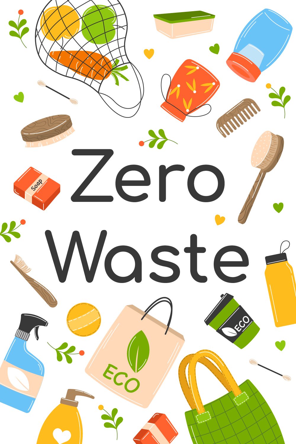 Zero waste: patterns, posters