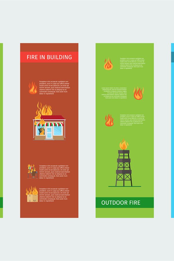 Fire risk vertical flyers (835223)