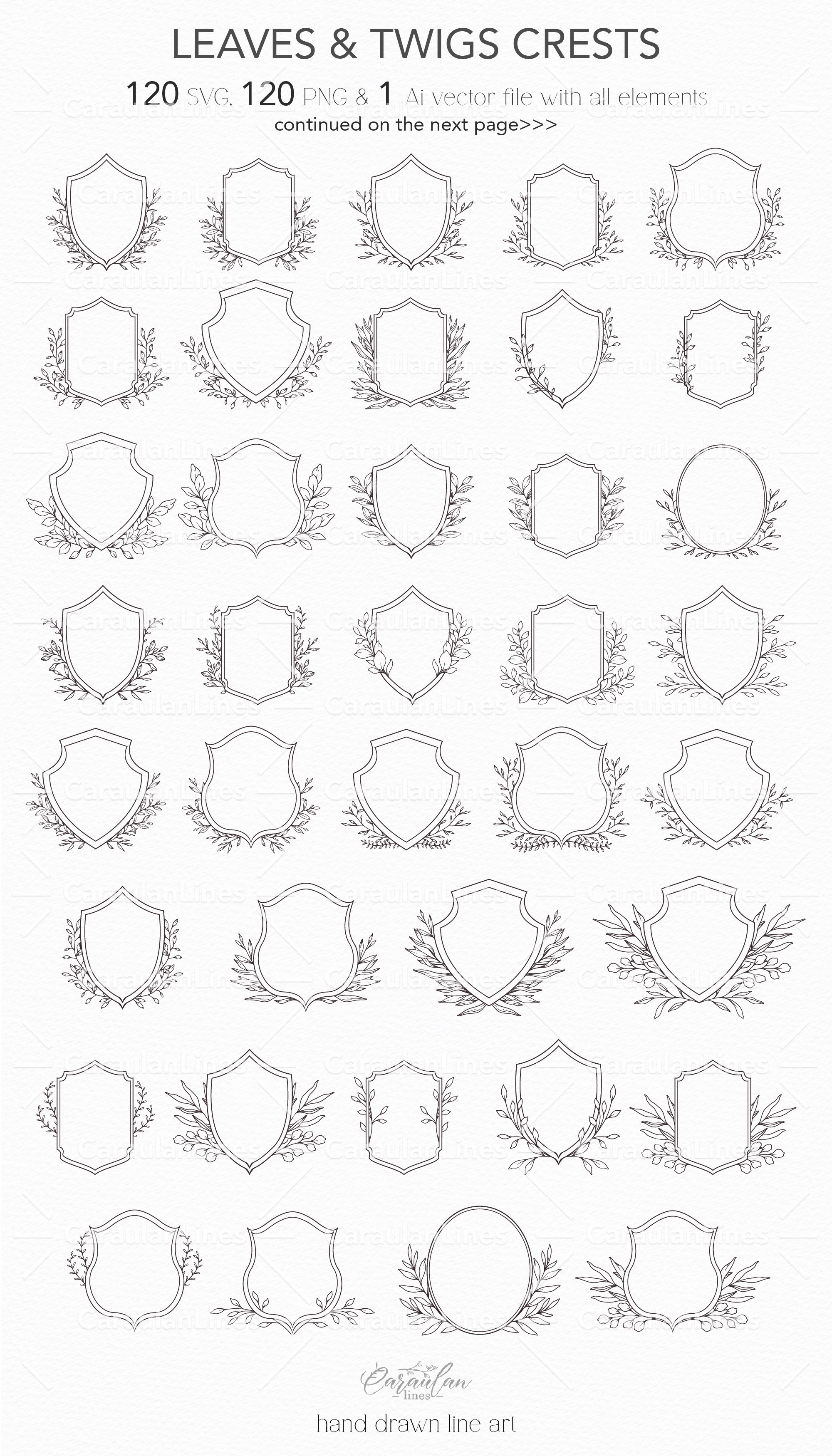 Wedding Crest SVG Bundle (3769446)