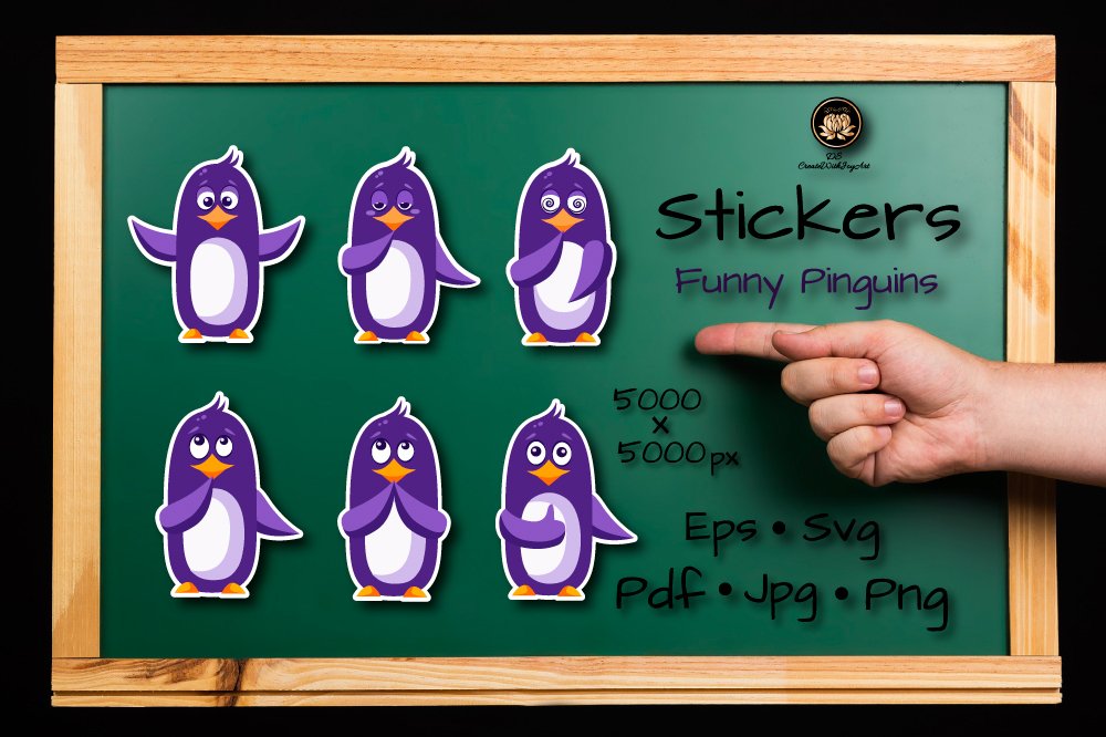 Penguins. Sticker pack