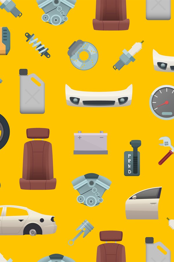 Vector car parts pattern or background (871930)
