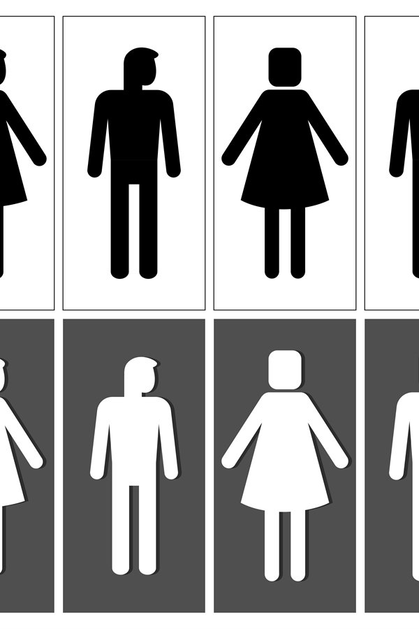 People silhouettes for signs