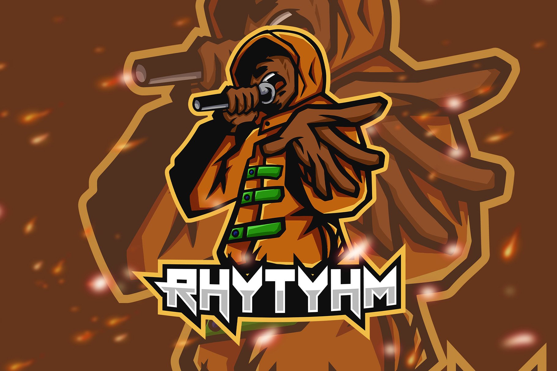Rhythym Rap Rnb Hip Hop Battle Logo