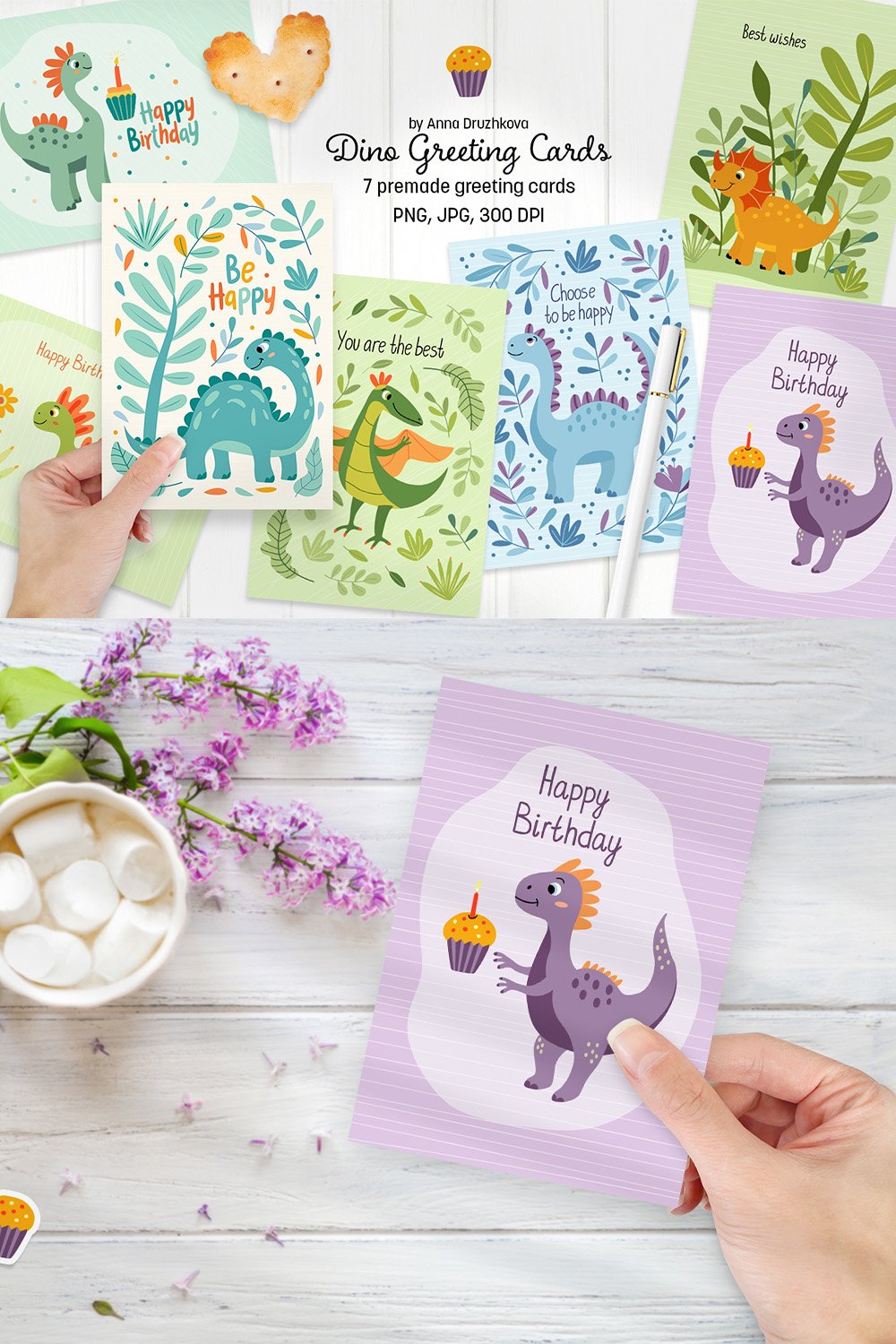 Dinosaur Greeting Cards collection