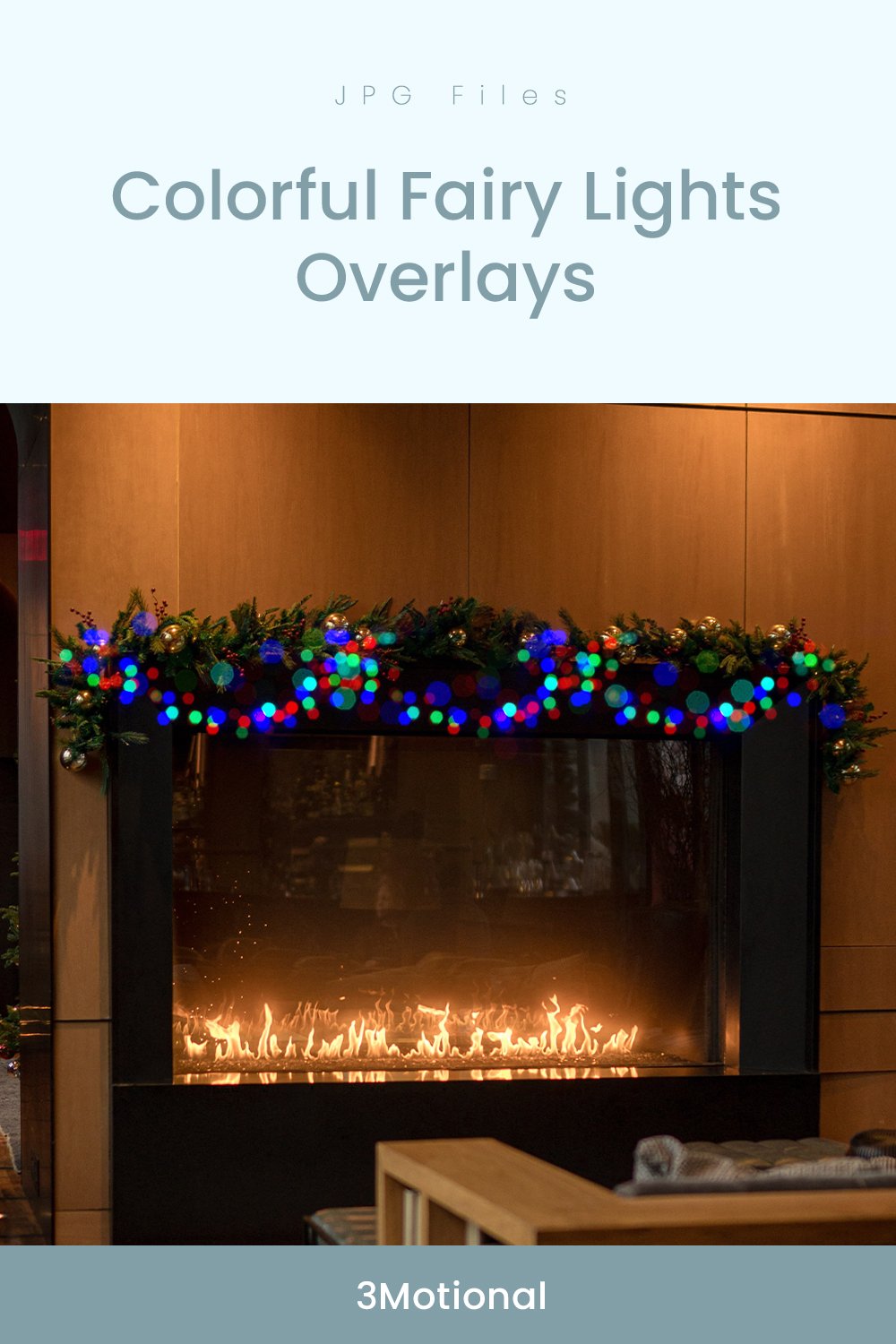 34 Colorful Fairy Lights Photoshop Overlays