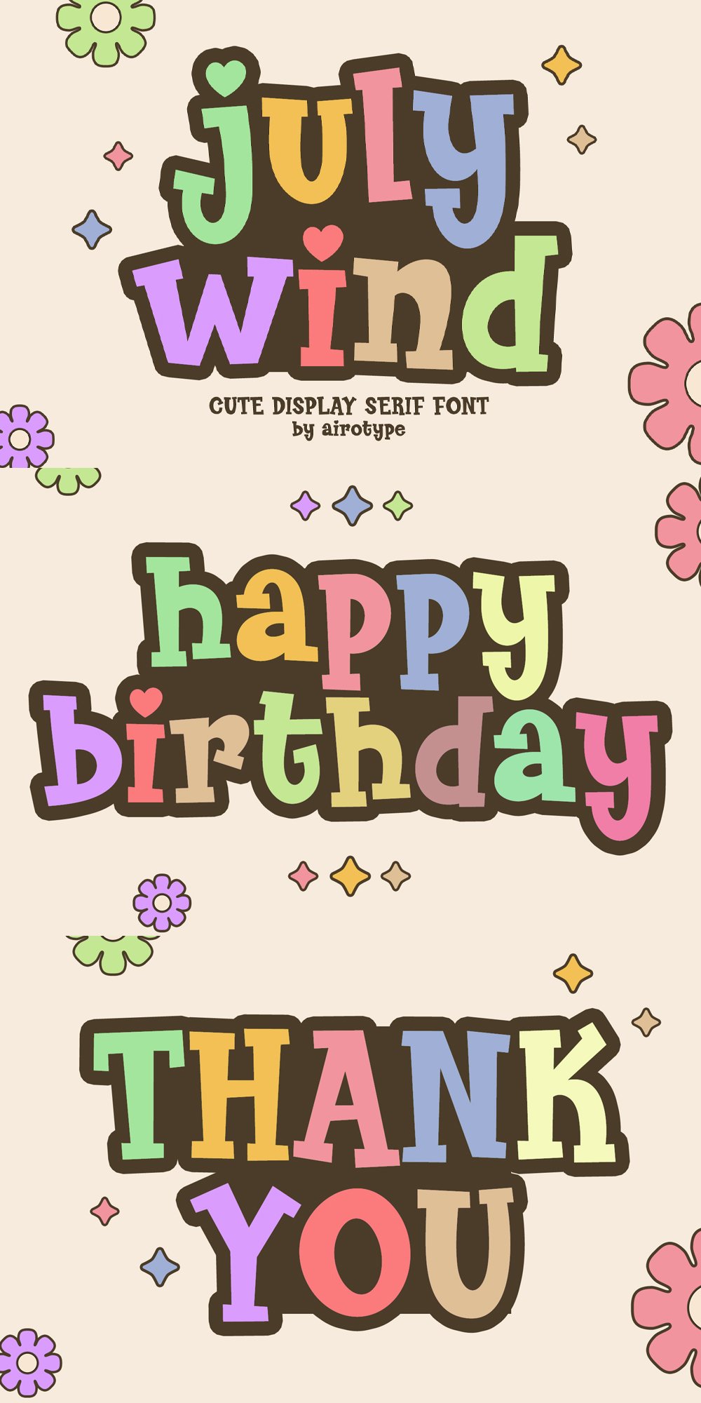 July Wind - Cute Display Serif Font