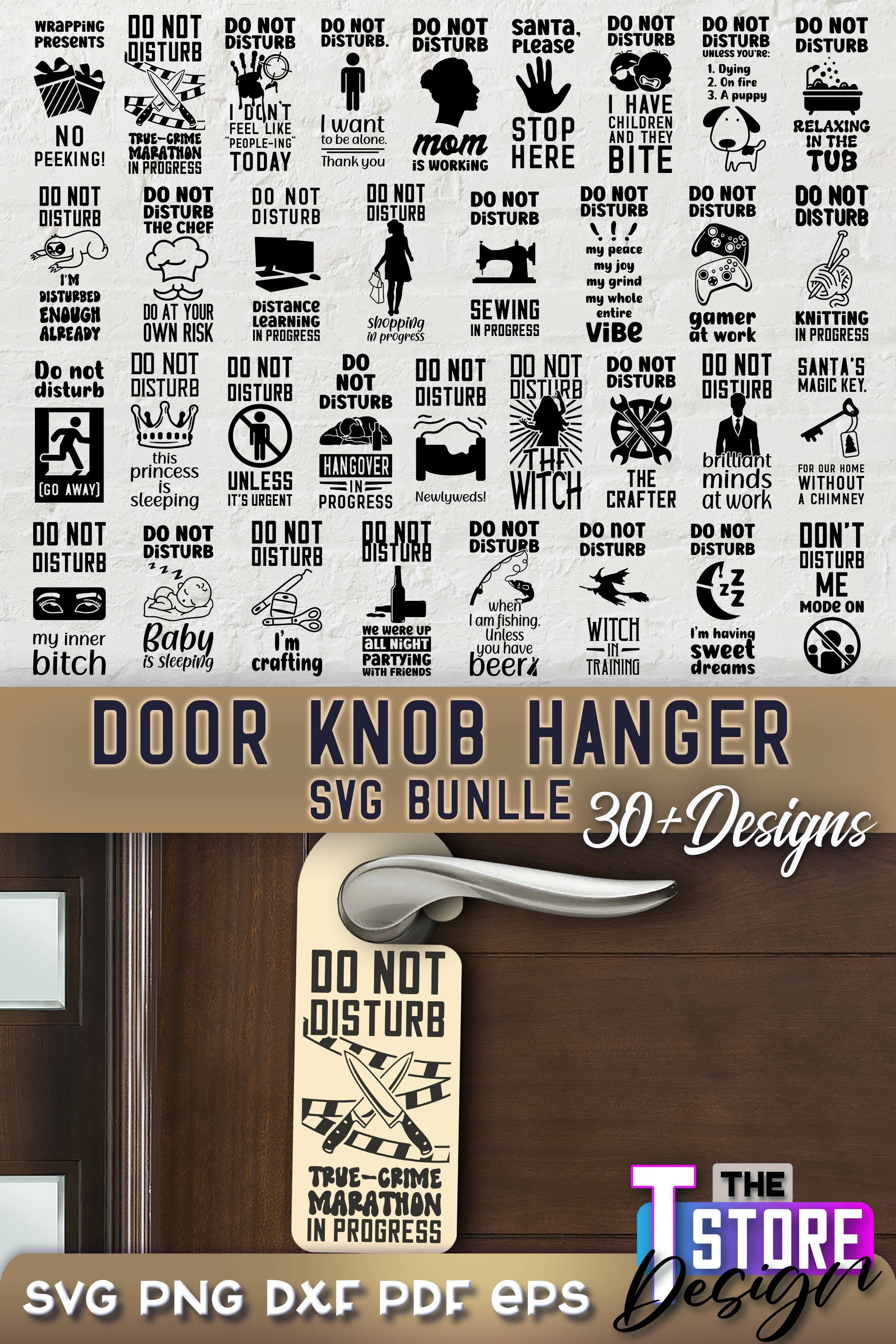 Door Knob Hanger SVG Bundle | Door Knob Quotes | Funny SVG