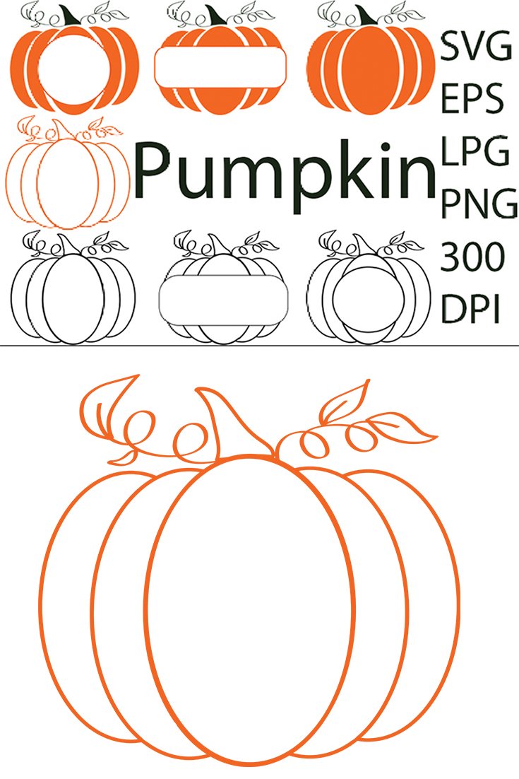 Pumpkin SVG. Frame. SVG. Autumn. Fall.