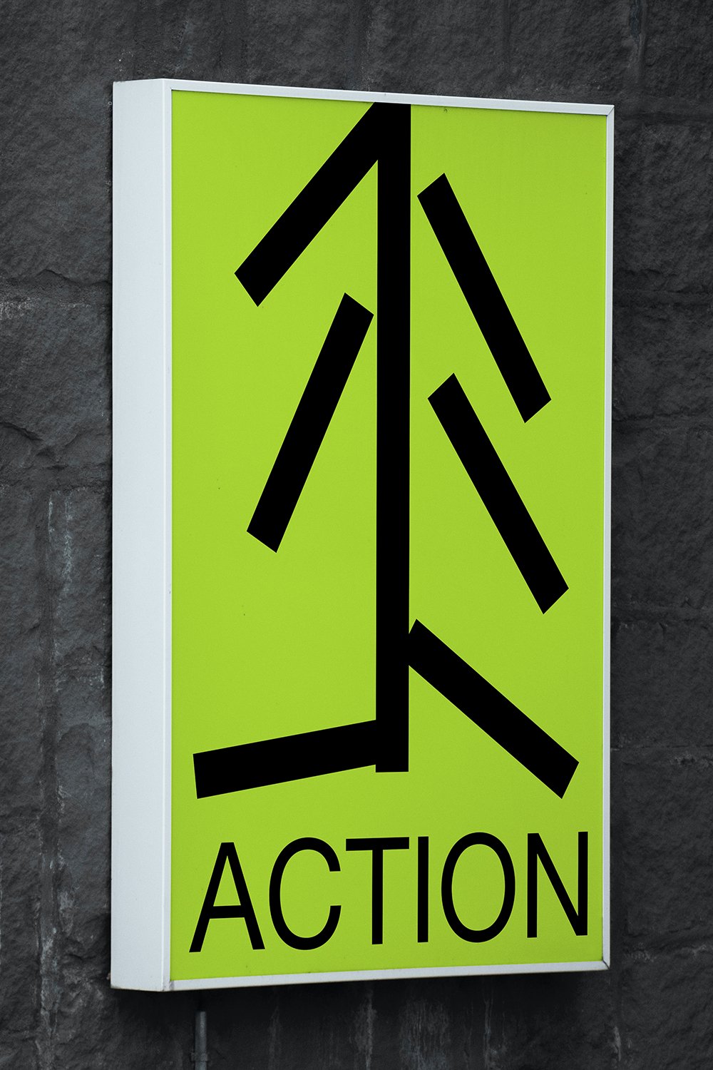 Outdoor poster on a wall