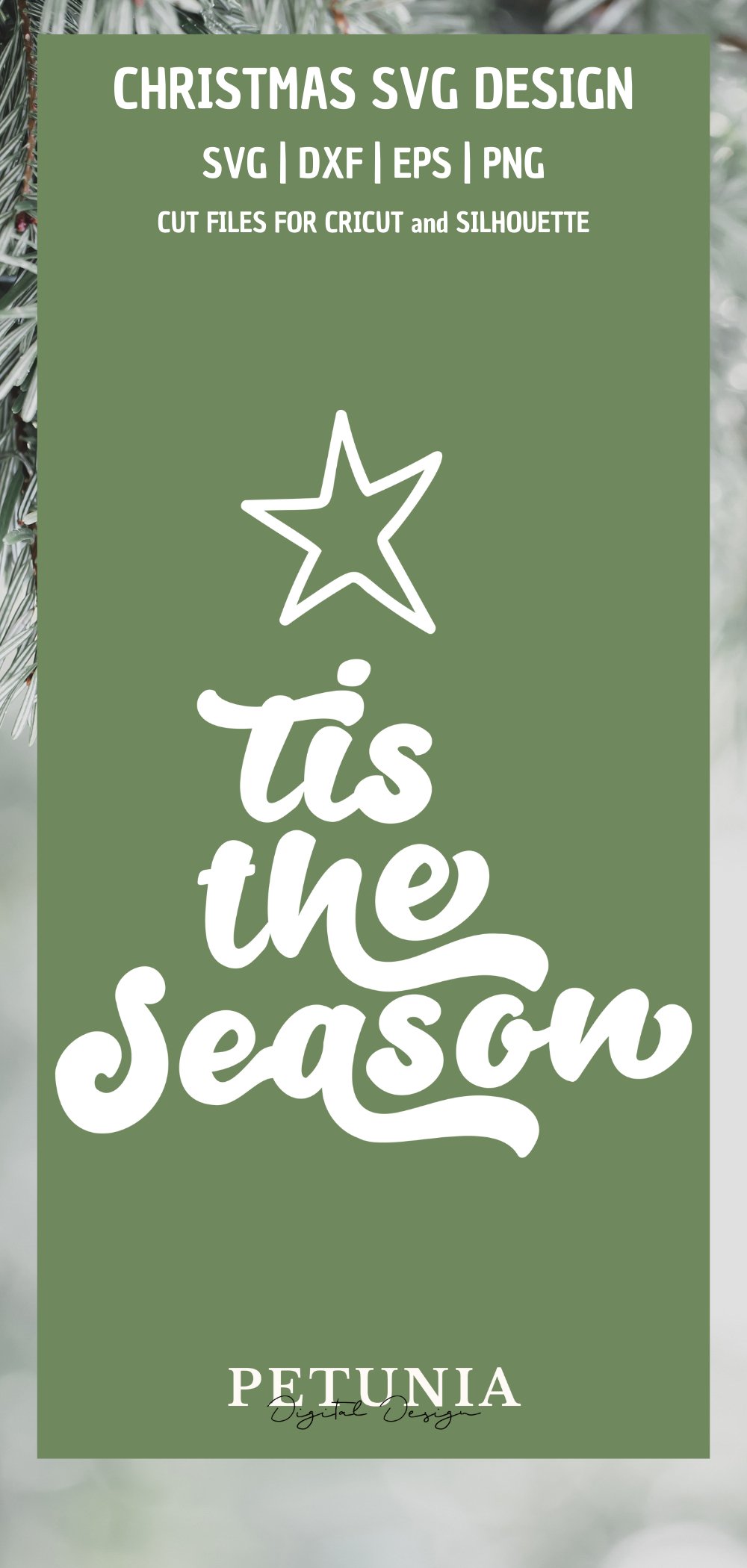 Tis The Season Christmas Cut File