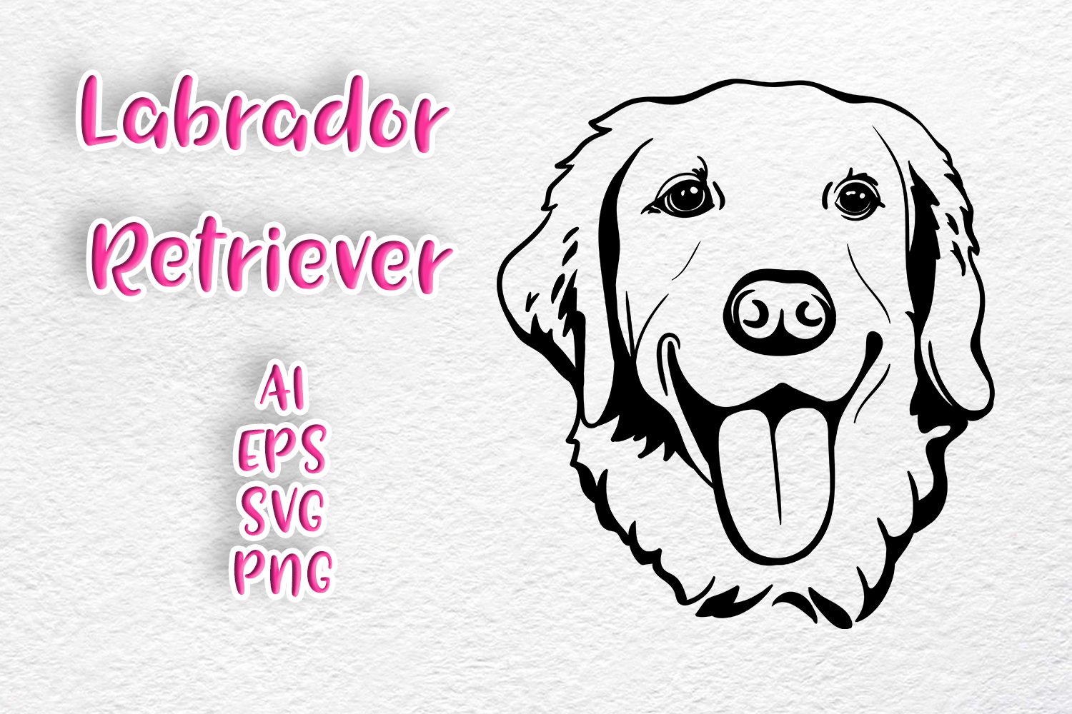 Labrador Retrieve. Dog. Portrait. Line art (1144306)