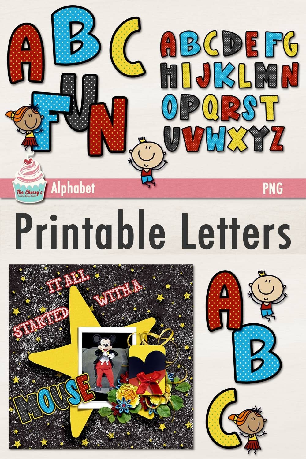 Printable Letter Stickers