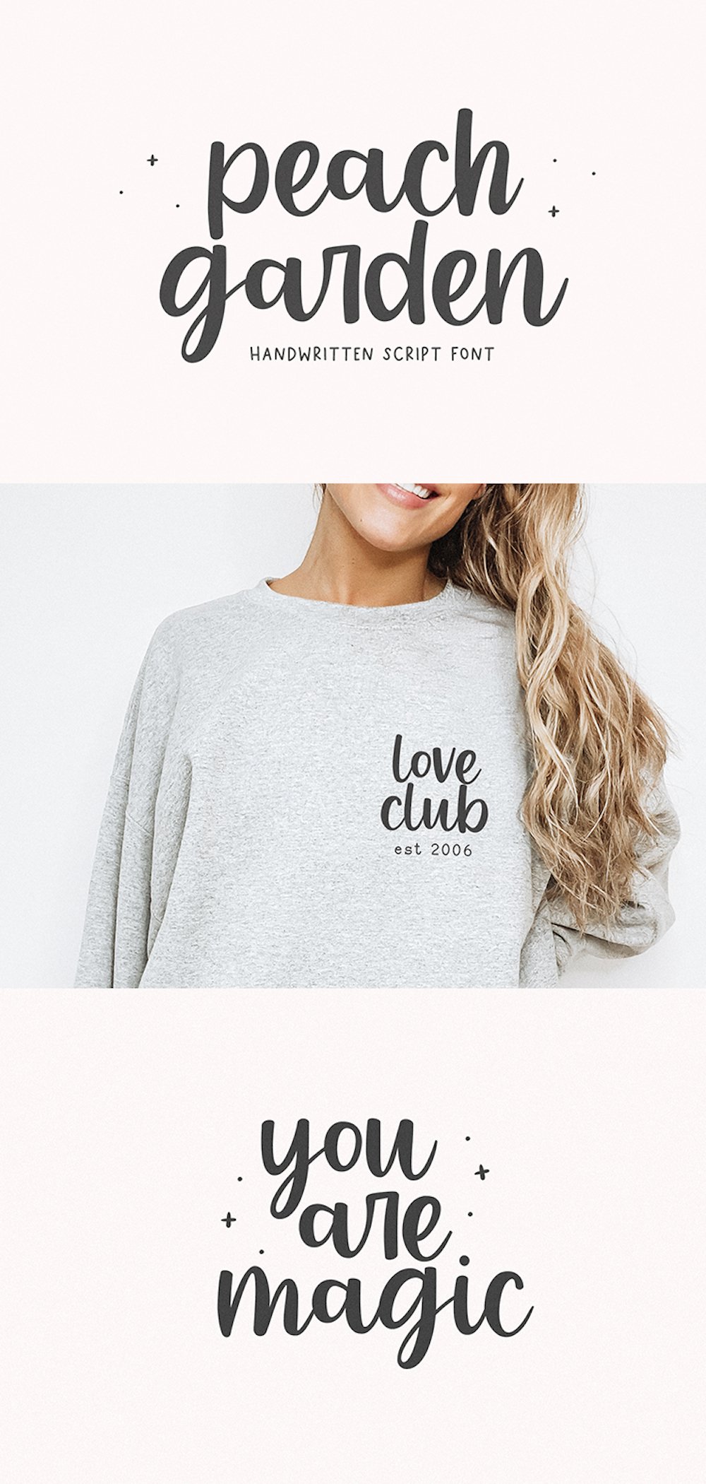 Peach Garden - Handwritten Script Font