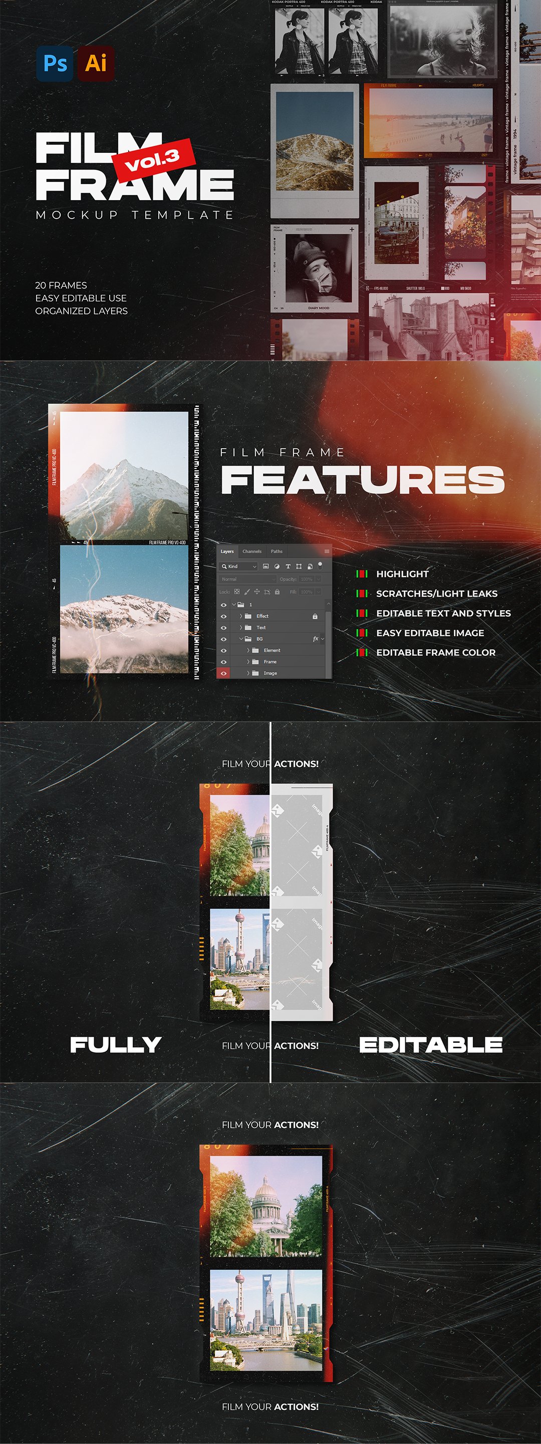 Film Frame Creator Vol.3