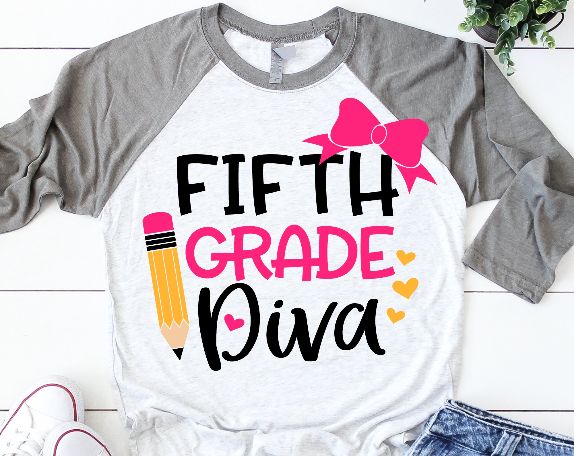 Fifth Grade Diva Svg, Girl 5th Grade Svg Back to School Svg