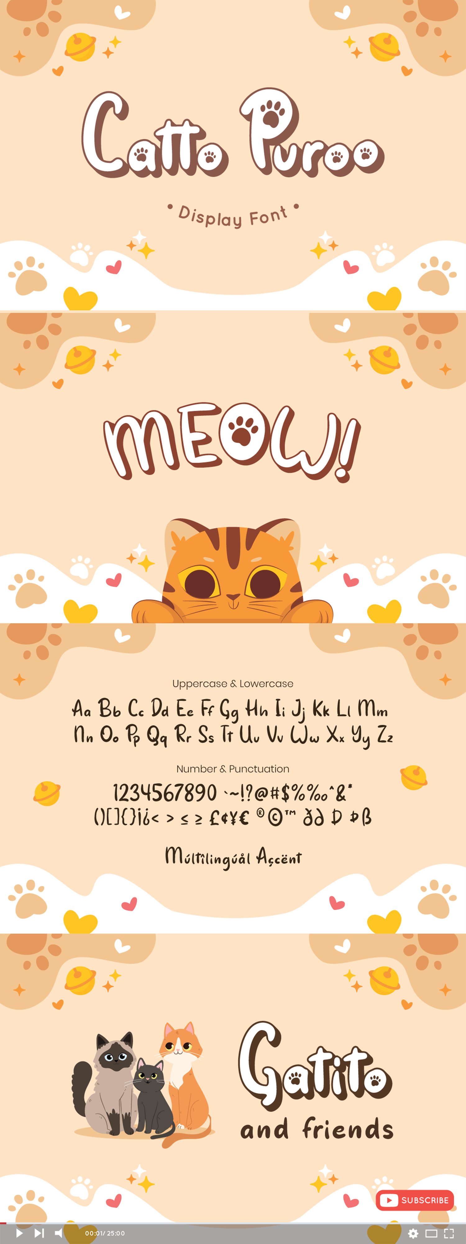 Catto Puroo - Display Font (2521330)