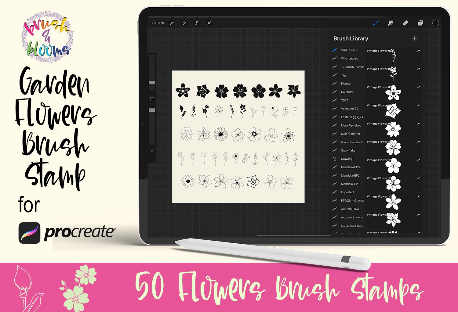 Procreate brush stamp
