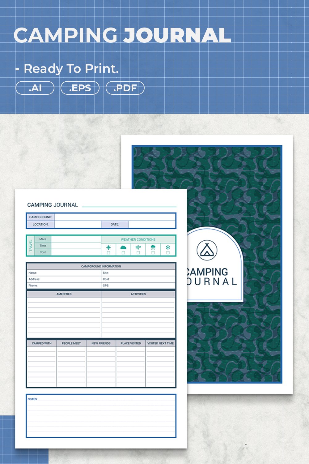 Camping Journal | Printable Template