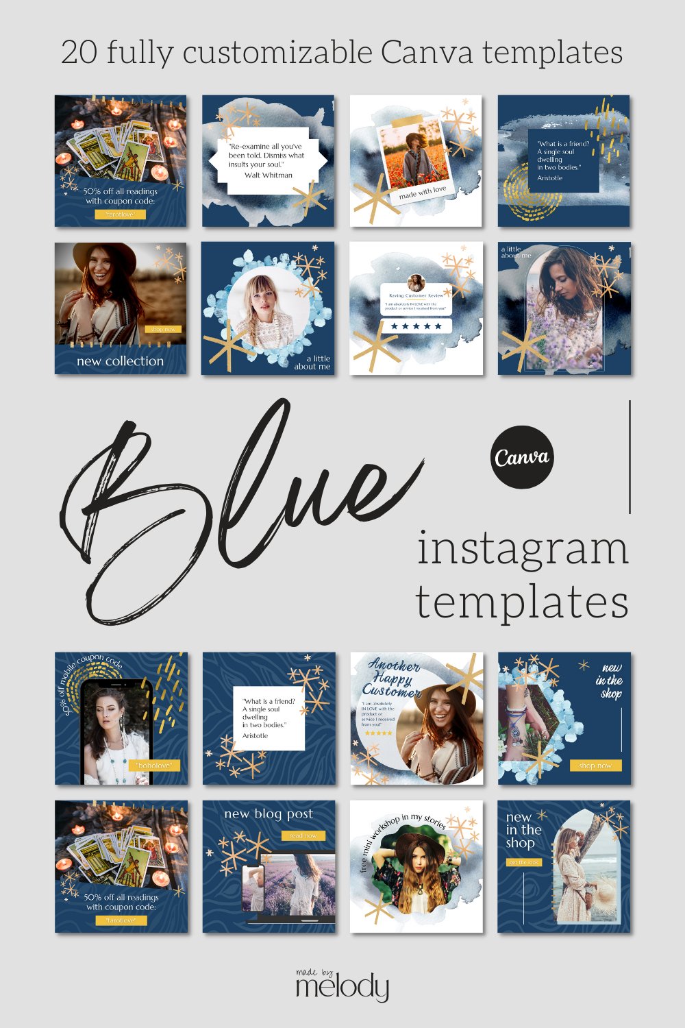 Canva Instagram Templates for Product Sellers – Blue Sage