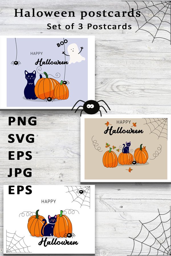 Halloween greeting cards png (945495)