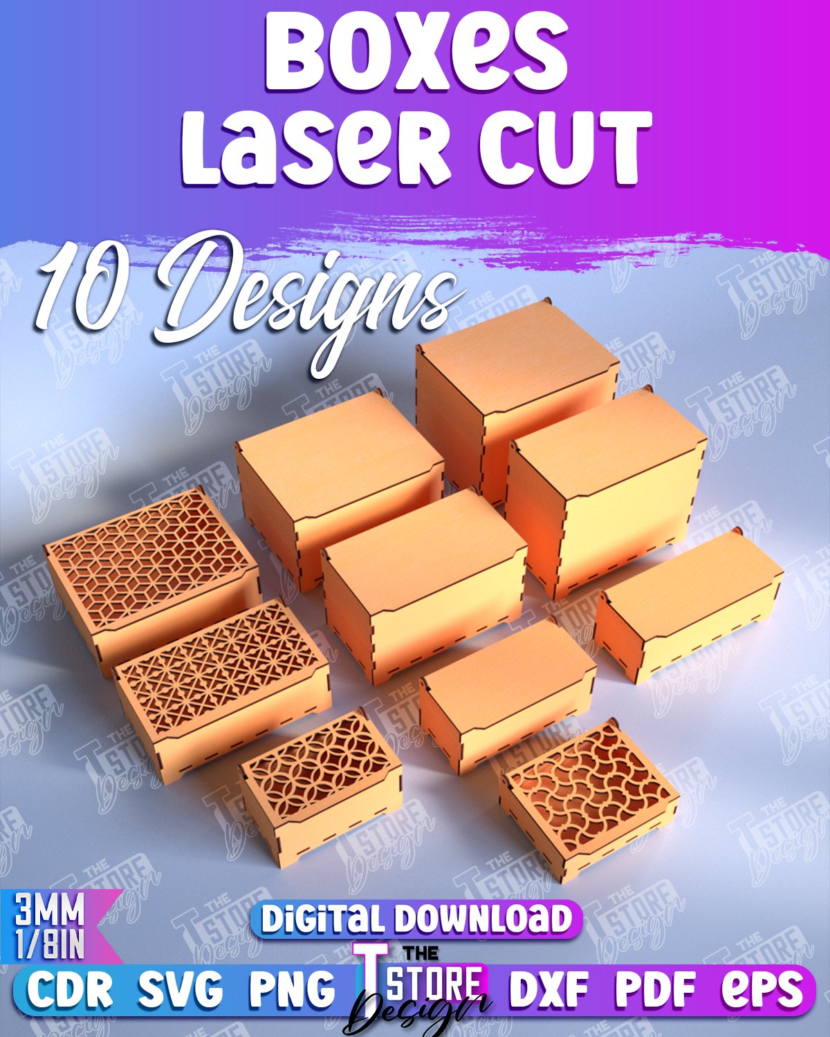 Laser Cut Boxes with Flip Up Lid | Decorative Gift Box Laser