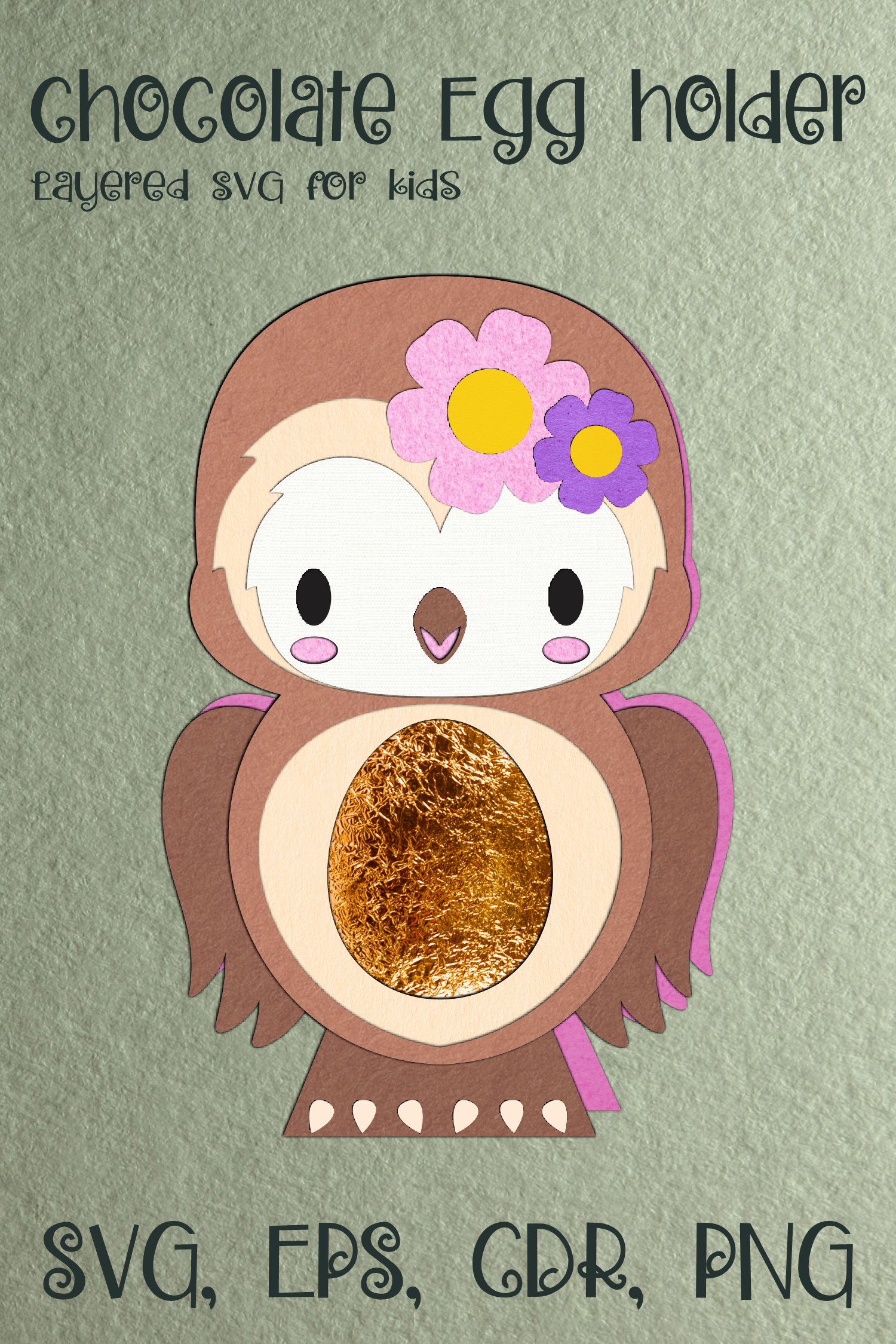 Cute Owl Easter Egg Holder