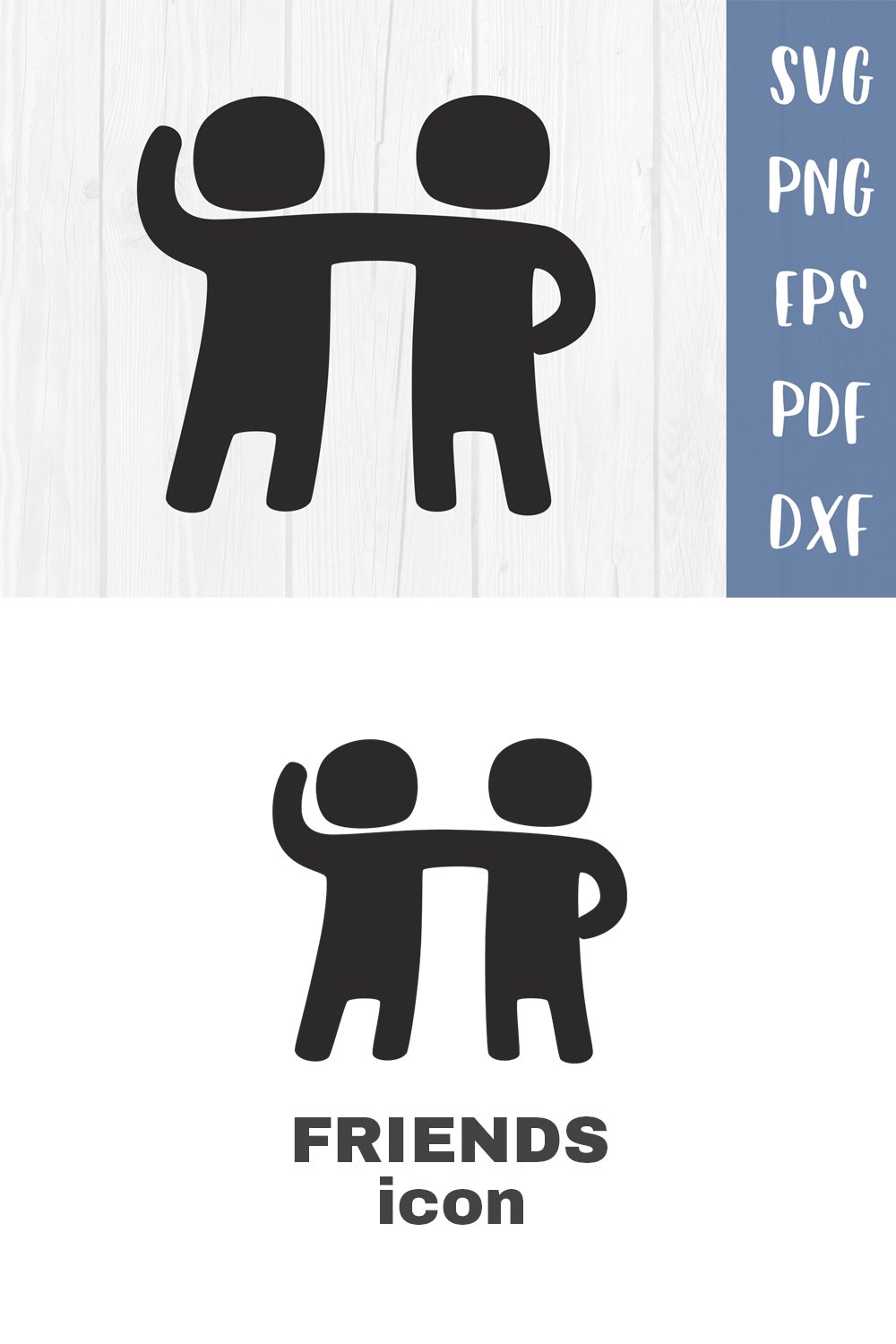 Best friends SVG Twin brothers clipart