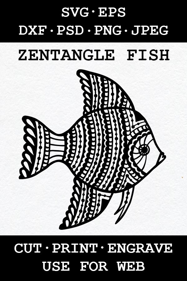 Fish Template | SVG DXF EPS PSD PNG JPEG