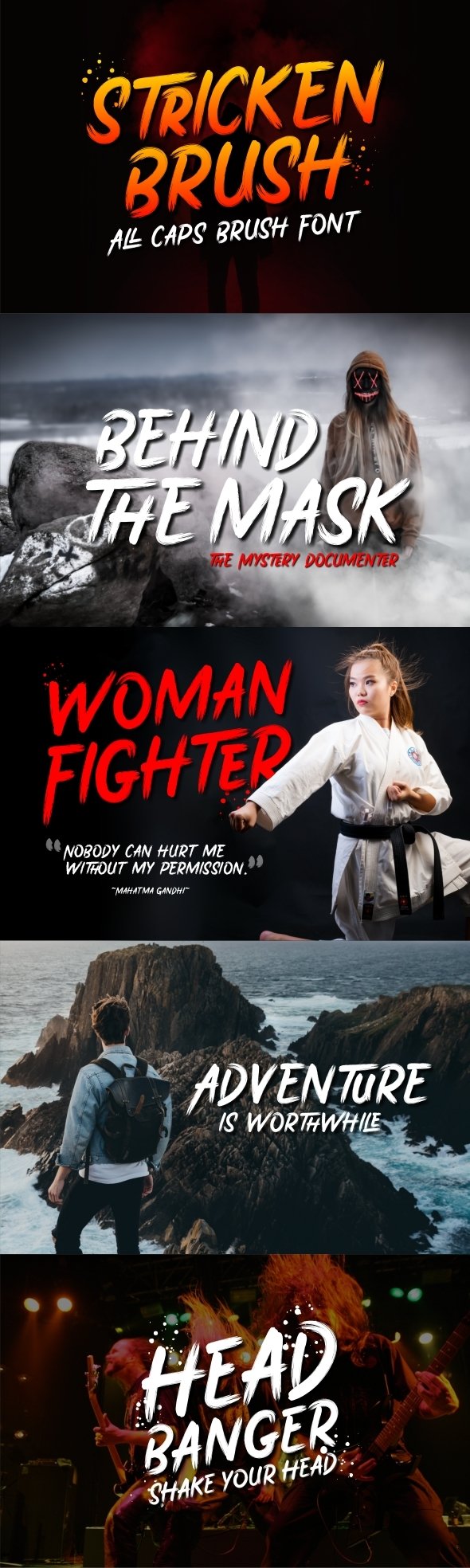 Stricken Brush - Web Font