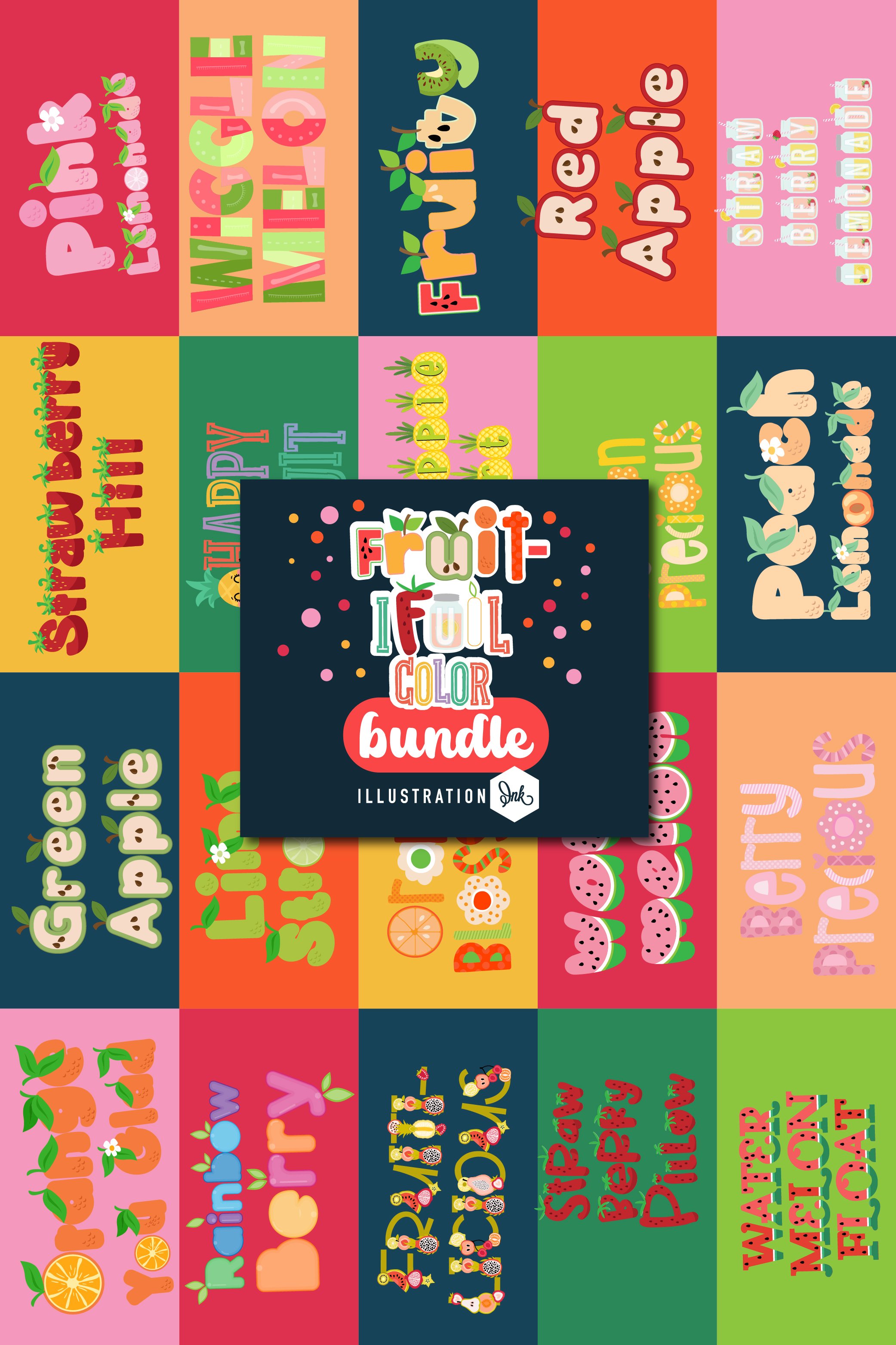 Fruit Full color fonts