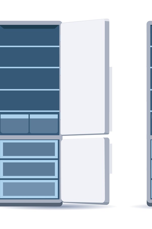 Flat refrigerators set