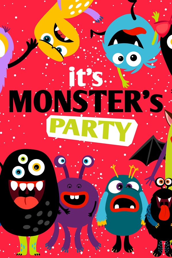 It is monster party banner