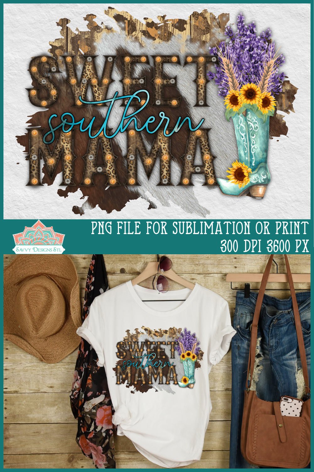 Sweet Southern Mama | Country Sublimation Design