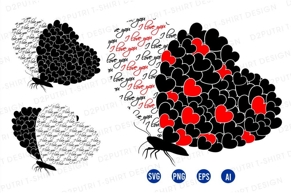 butterfly love heart valentines day svg, wedding, (1793631)