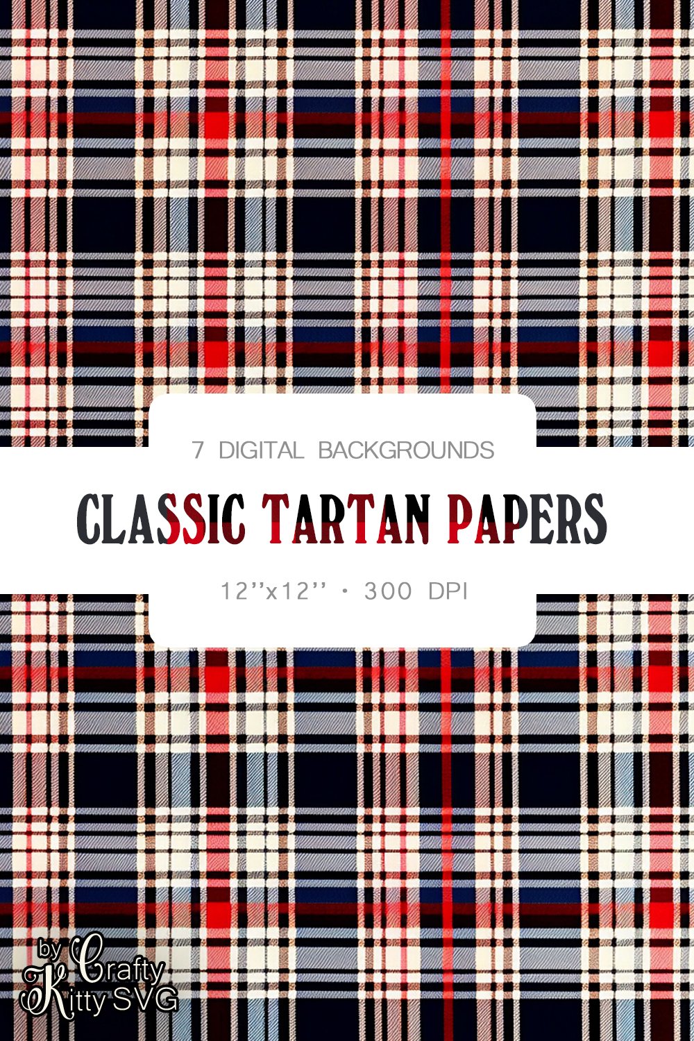 Tartan Plaid Papers, Classic Scottish Textile Backgrounds
