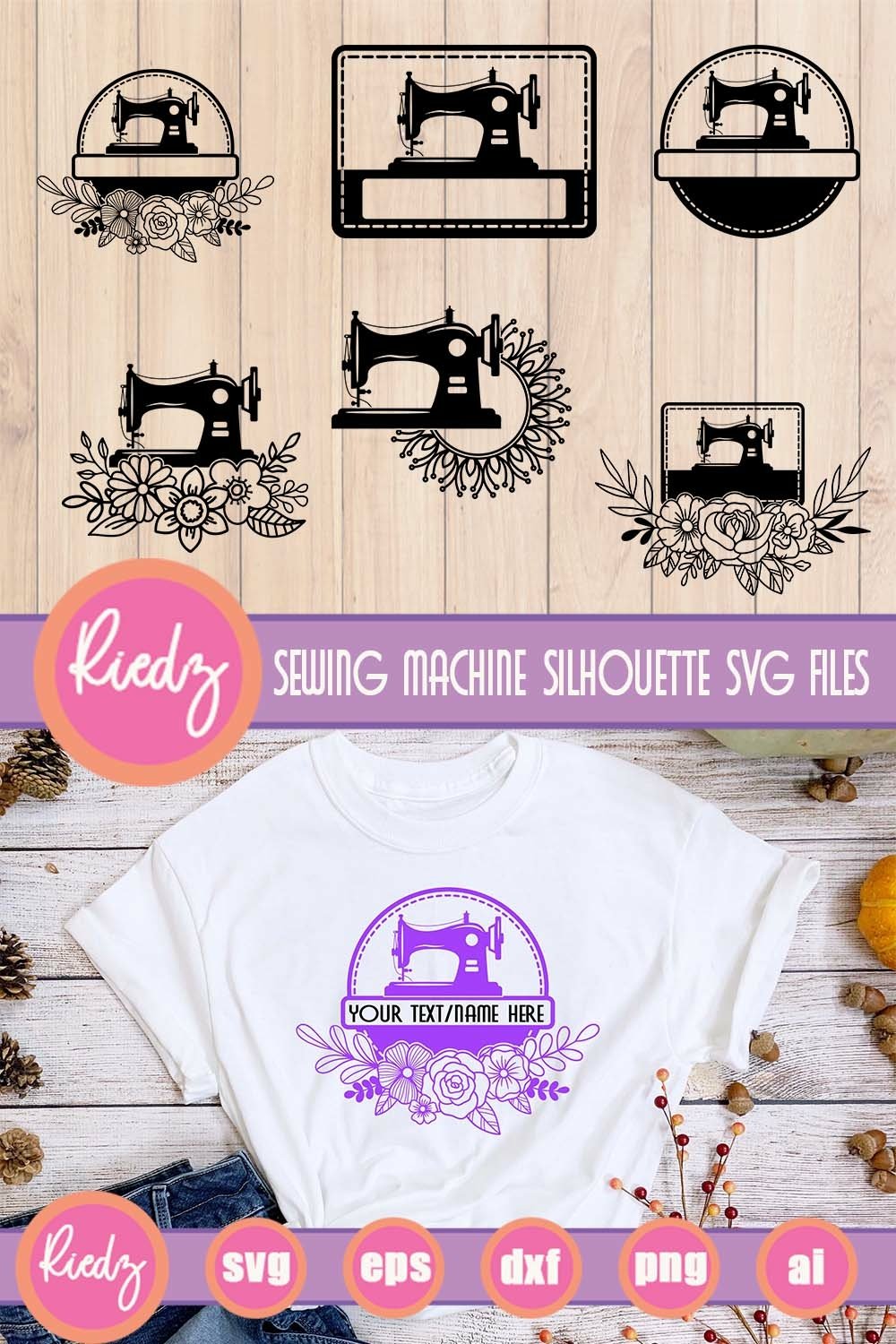 Sewing Machine Svg Cut Files For Cricut and Cameo (2119369)