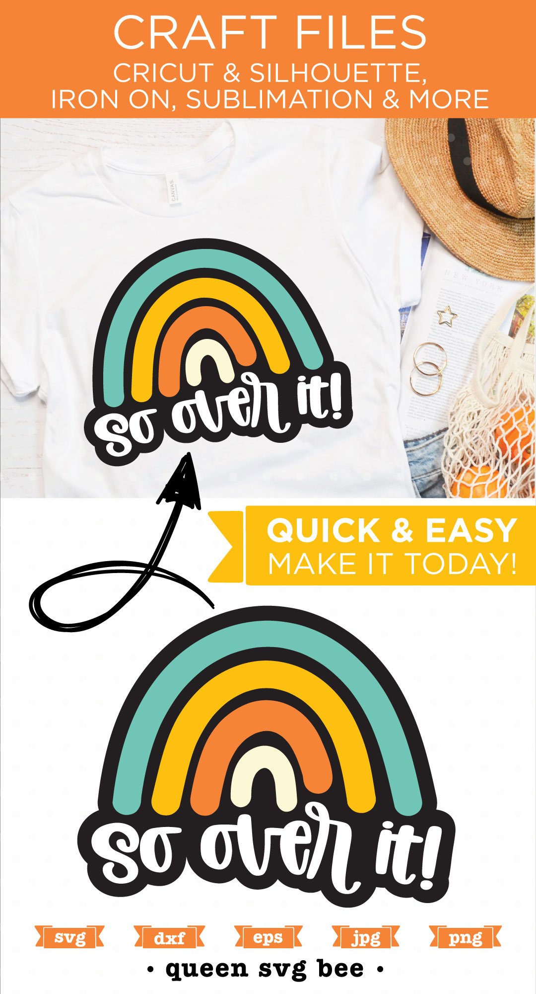 So over it rainbow svg file