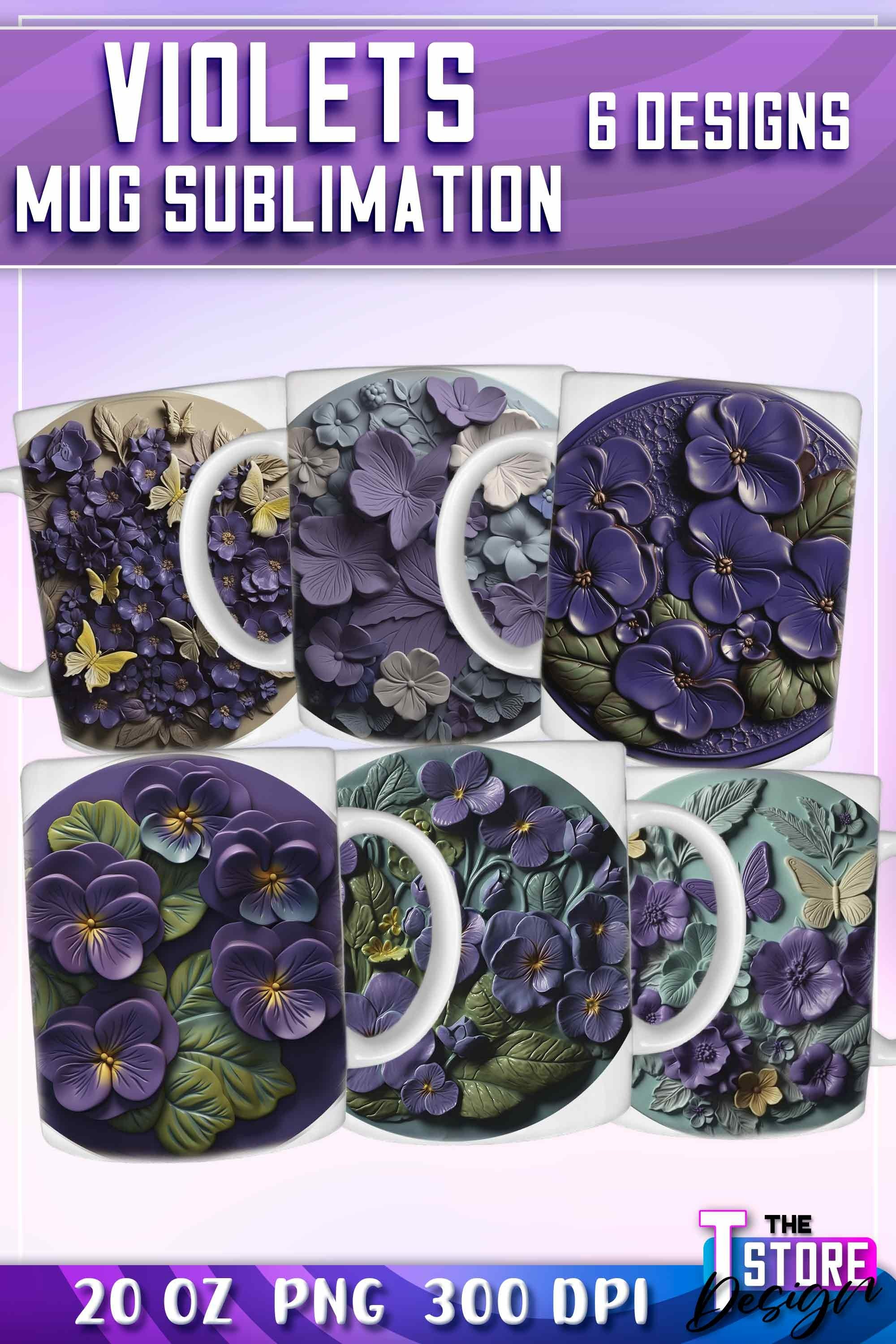 Violets Mug Sublimation | 11oz 15oz Mug (2921514)