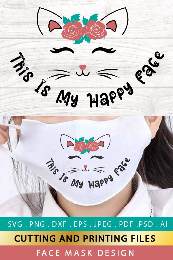 Mask SVG PNG EPS DXF Face Mask SVG Mask Design SVG (793308)