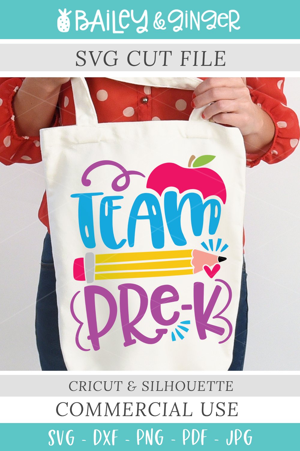 Team Pre-K Teacher SVG Cut File - First Day of School