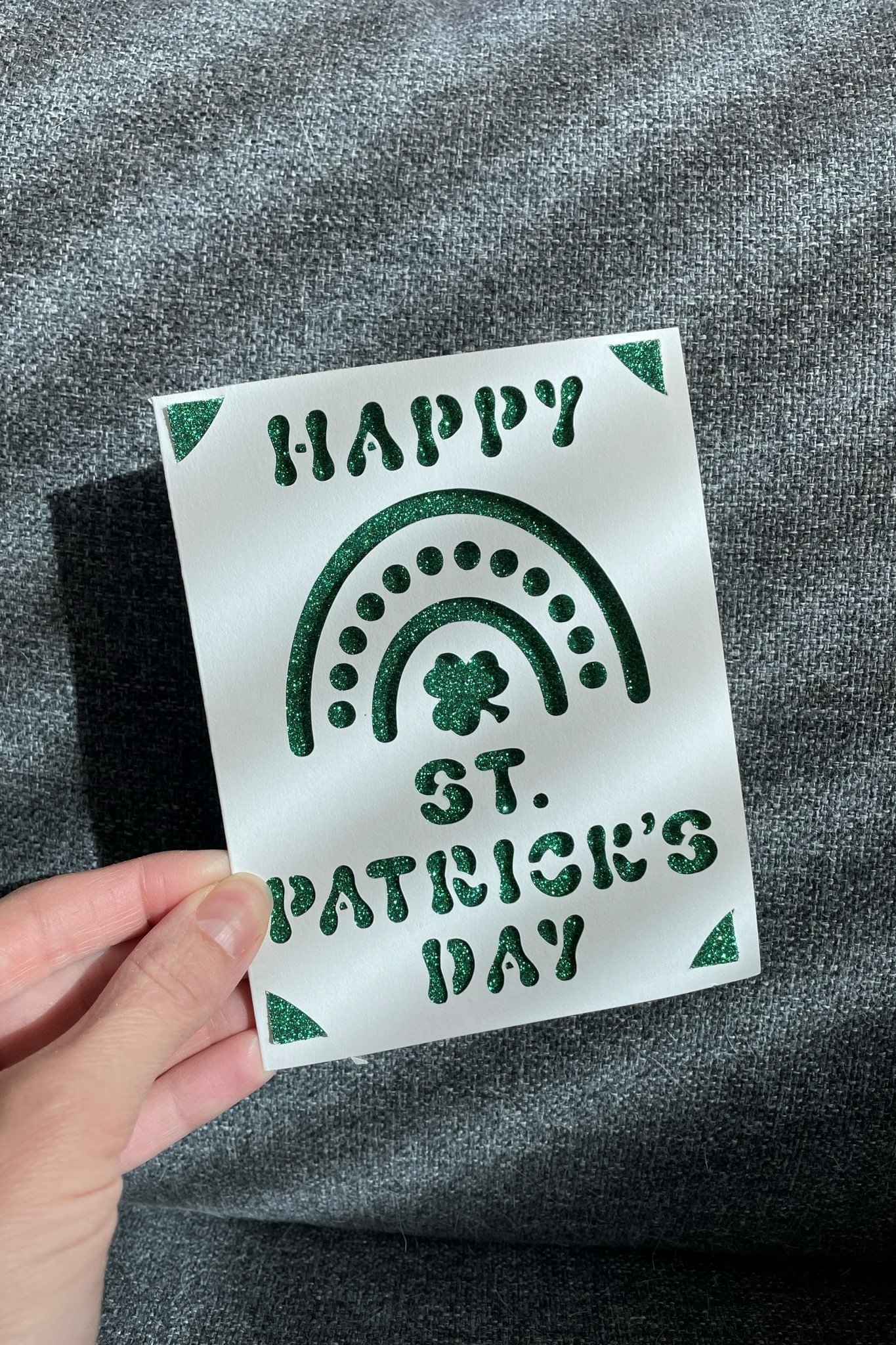 St. Patrick's Day | Cutting card SVG | Paper cut template