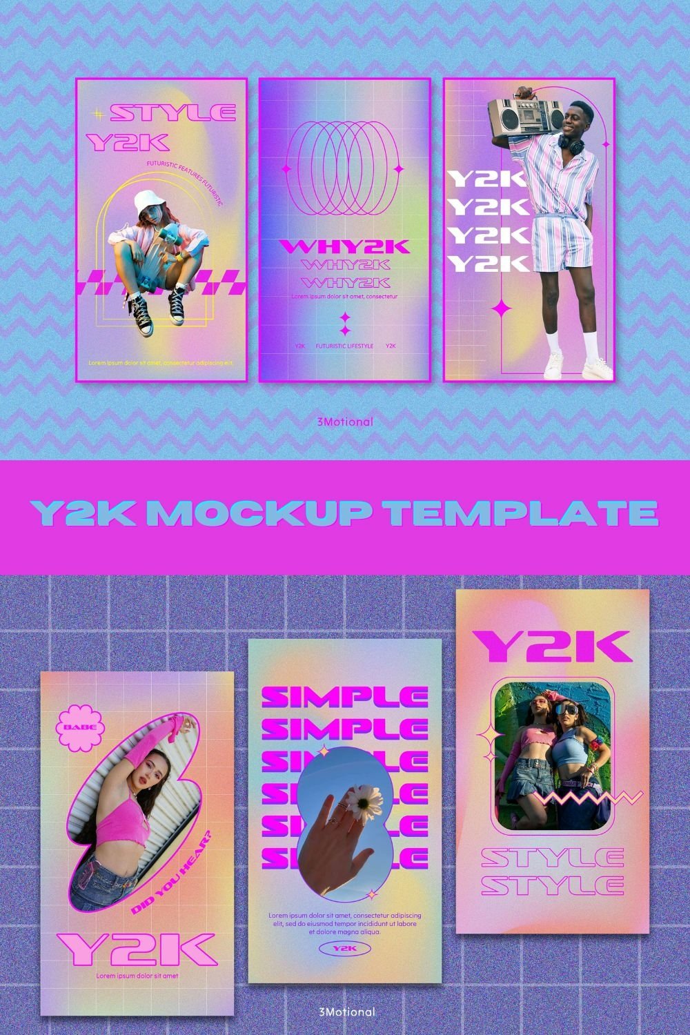 15 Y2K Mockup Photoshop Templates