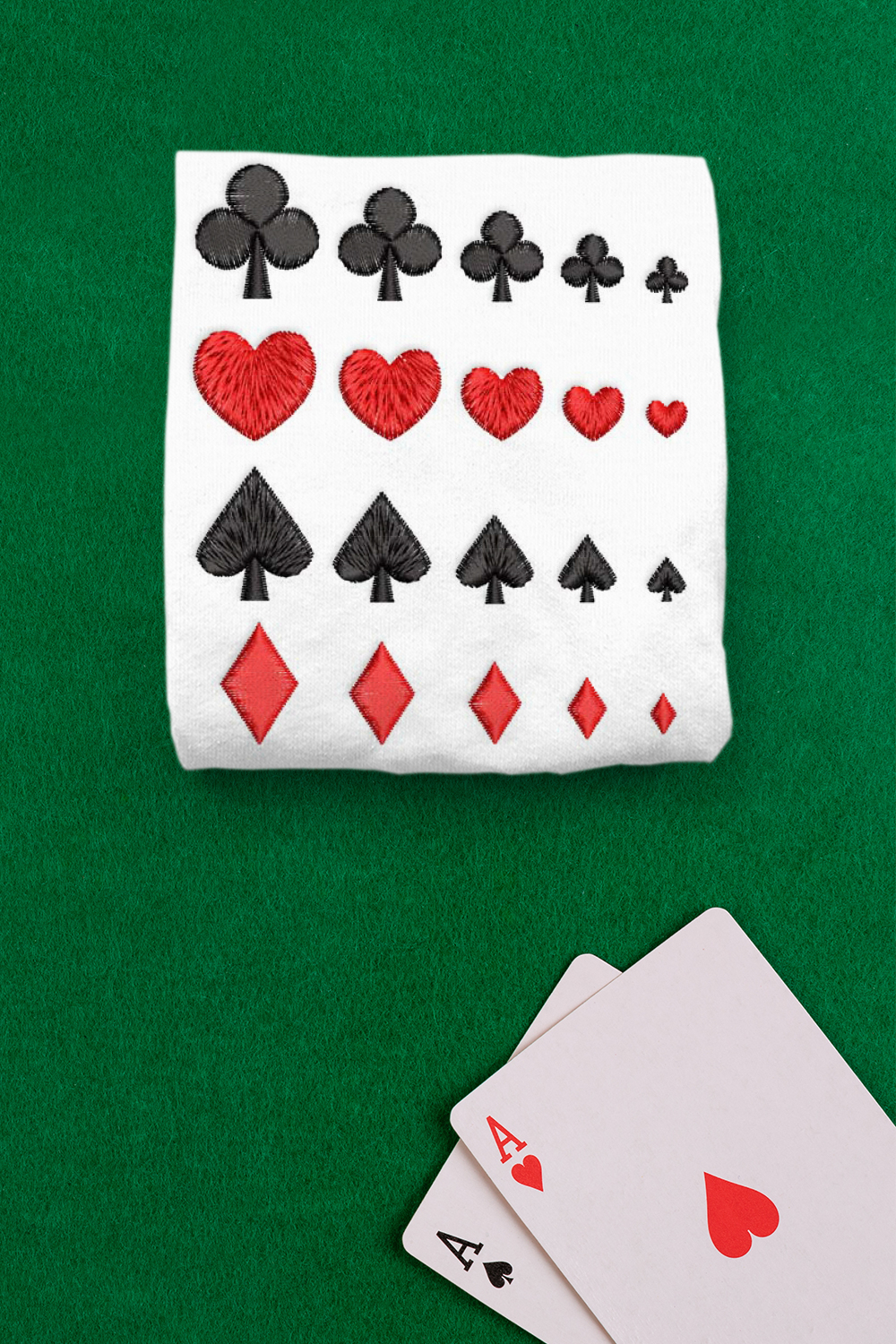 Playing Card Suits Micro Embroidery File Set