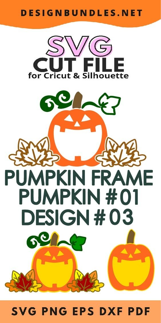 Pumpkin frames Sublimation SVG CUT FILE HALLOWEEN
