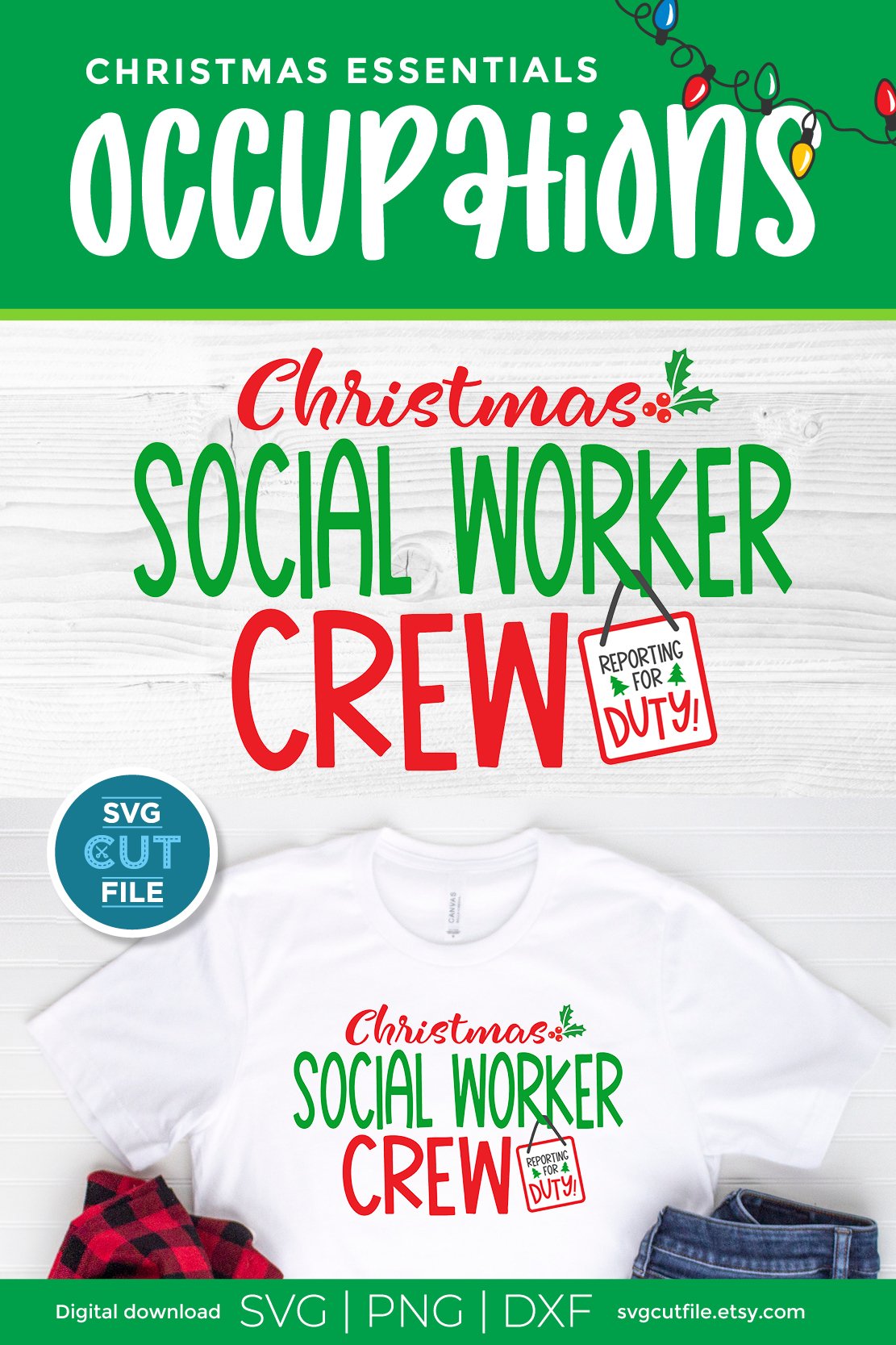 Christmas Social Worker svg - social worker (887112)
