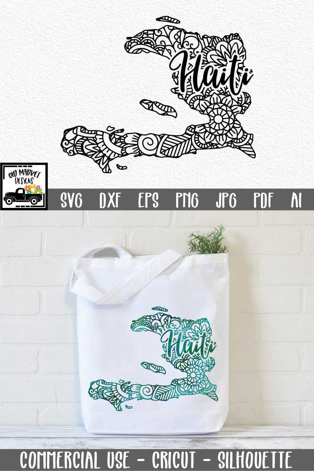 Haiti SVG File - Haiti Mandala Design