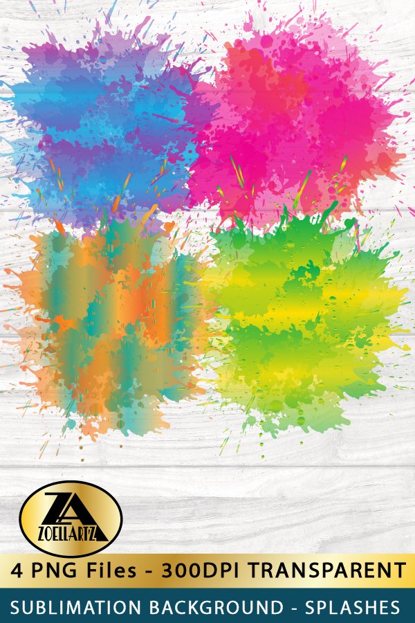 Sublimation Background Bundle-Splash PNG For (947272)